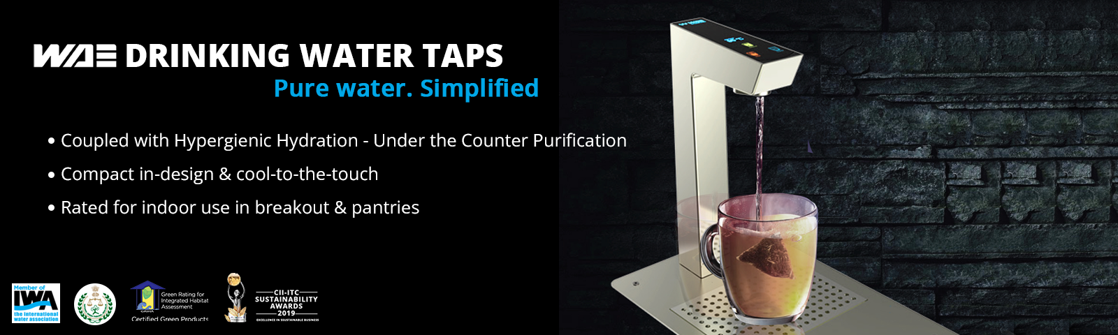 WAE Drinking Water Taps | AquaTap Series | Boiling, Chilled and Ambient ...